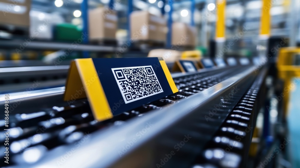 Attaching qr codes to packages for identification and tracking while ...
