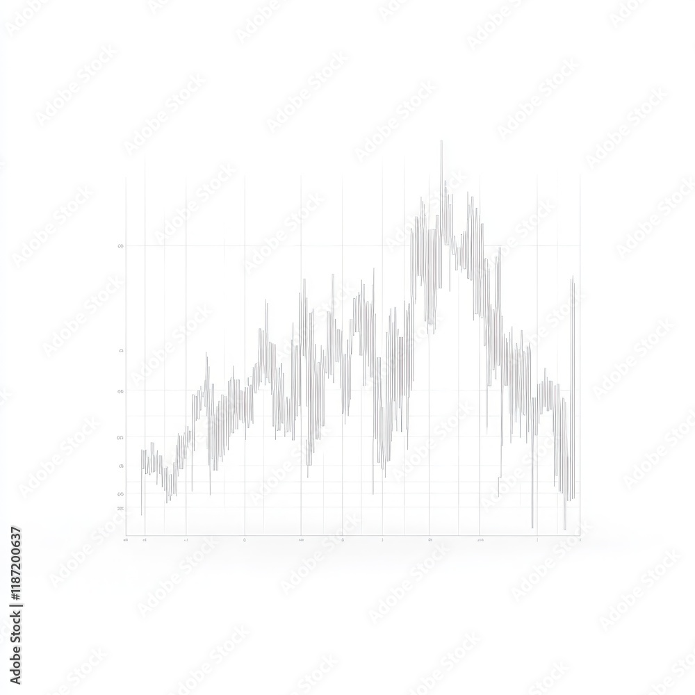 Gray trading line chart with subtle gridlines and minimal axis labels ...