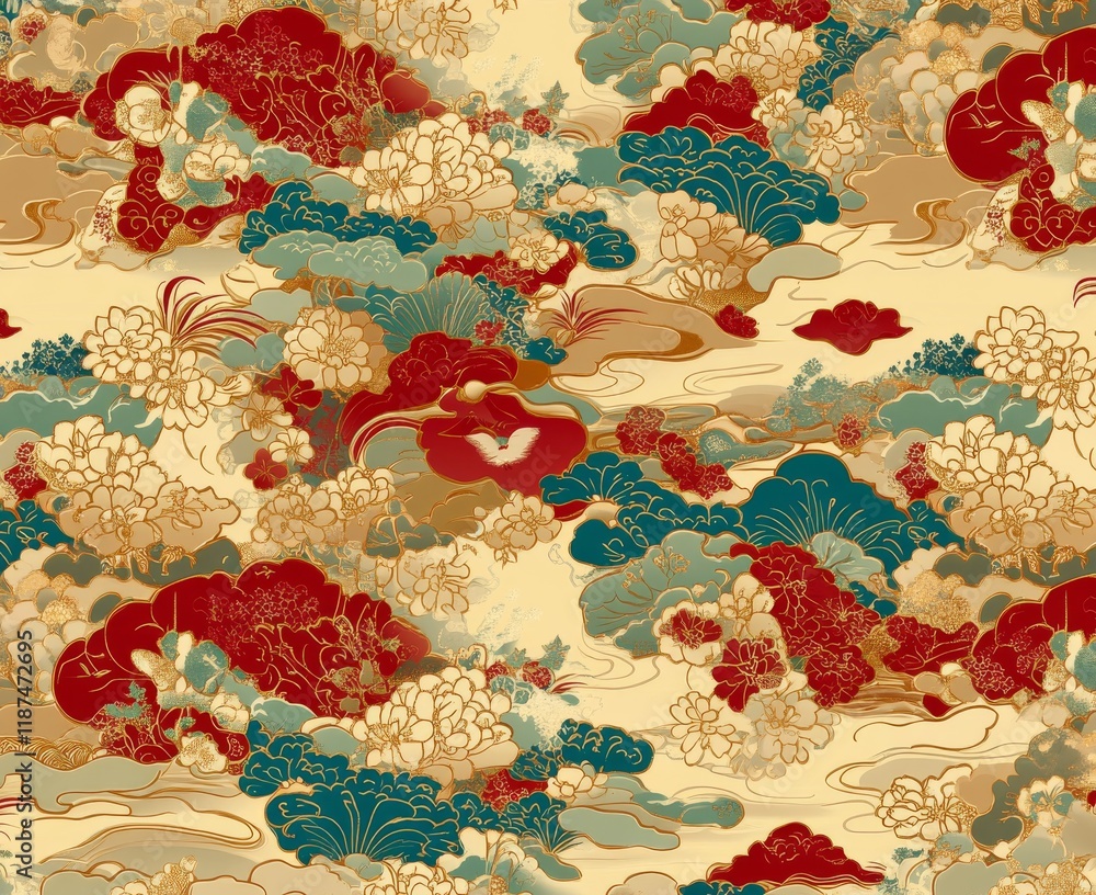 Traditional crane bird design in modern sketch illustration, line art ...