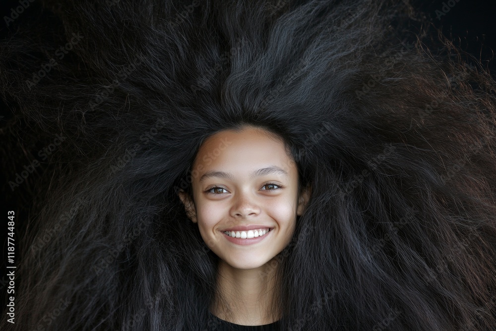 Long haircut - gorgeous bush hair. Commercial digital ads concept art ...