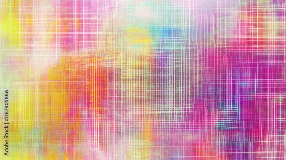 Technological Malfunction Artwork Corrupted Digital Patterns
