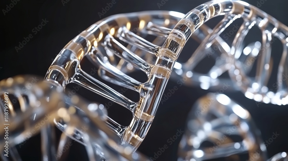 Human dna structure with glass helix transition to liquid ...