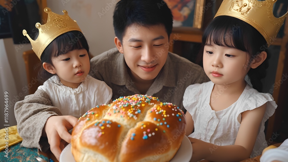 Family Celebration of Three Kings' Day with Rosca de Reyes and Festive ... Family Celebration of Three Kings' Day with Rosca de Reyes and Festive ...