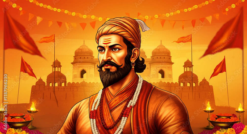 Chhatrapati Shivaji Maharaj - The Maratha Warrior King Stock ...