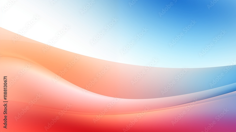Smooth gradient with light pastel colors, ambient light, light ...