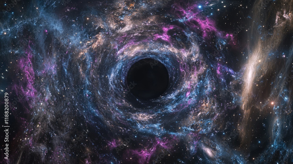 "Realistic Black Hole Illustration in Stunning 8K – High-Resolution ...