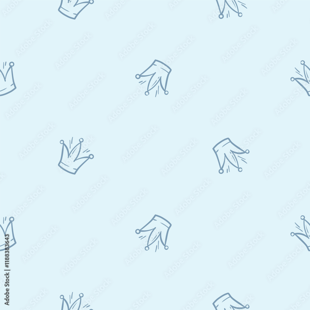 Simple black and white seamless pattern with holiday attributes for a ...