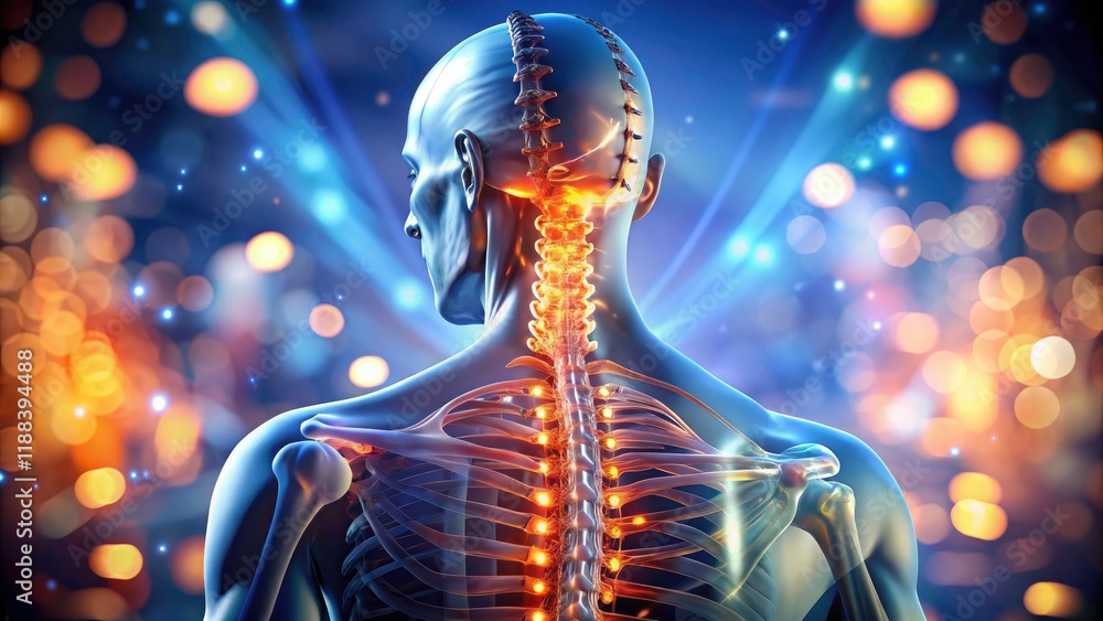 Neck pain relief: an aerial medical animation demonstrates cervical ...