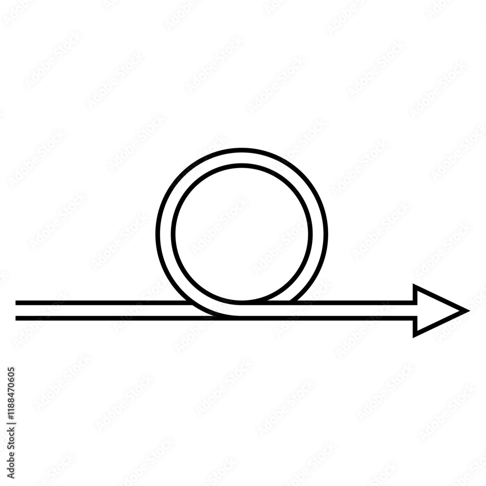 Continuous improvement loop with arrow, circle arrow process workflow ...