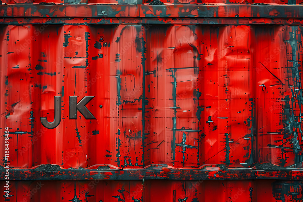Rectangular Red Background Featuring Bold White 'JK' Letters of JK ...