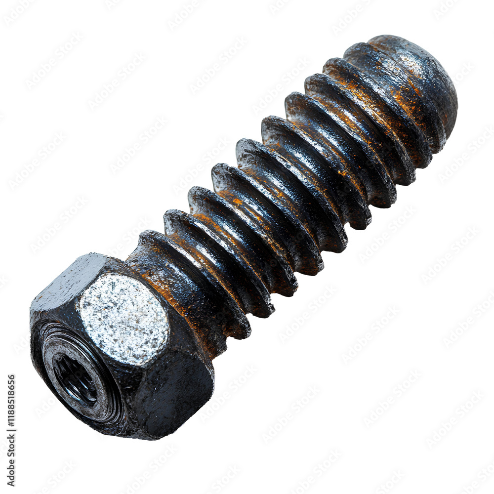 bolt png. old rusty bolt isolated. metal screw top view png. old ...