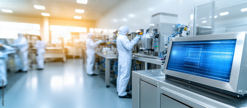 HIgh tech manufacturing facilities. A semiconductor fabrication plant ...