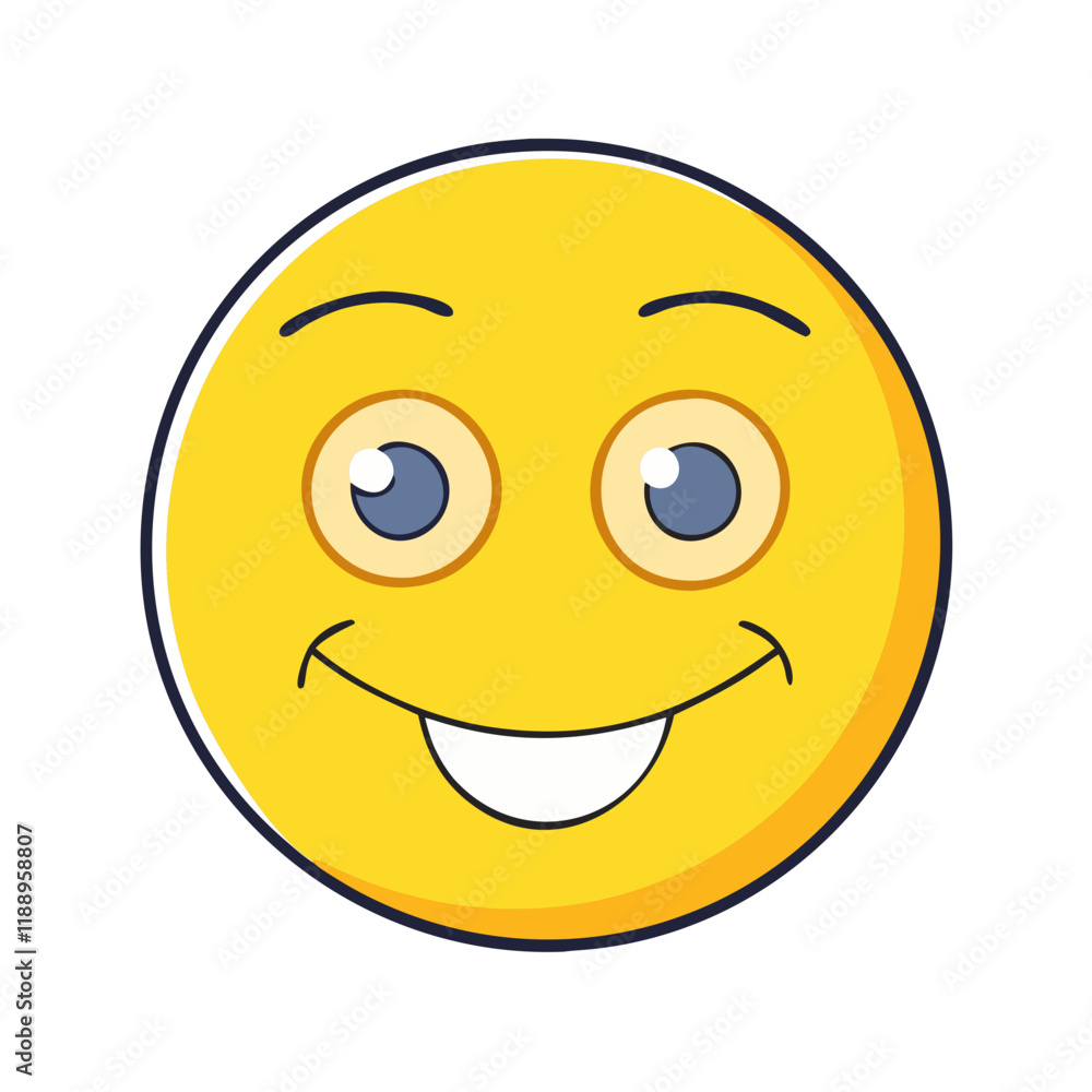 smiley face emoji vector icon, smiley face emoji vector illustration ...