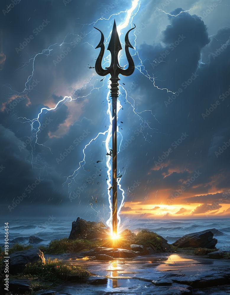 Great Night of Lord Shiva Background, Trishul’s radiance, Trishul ...