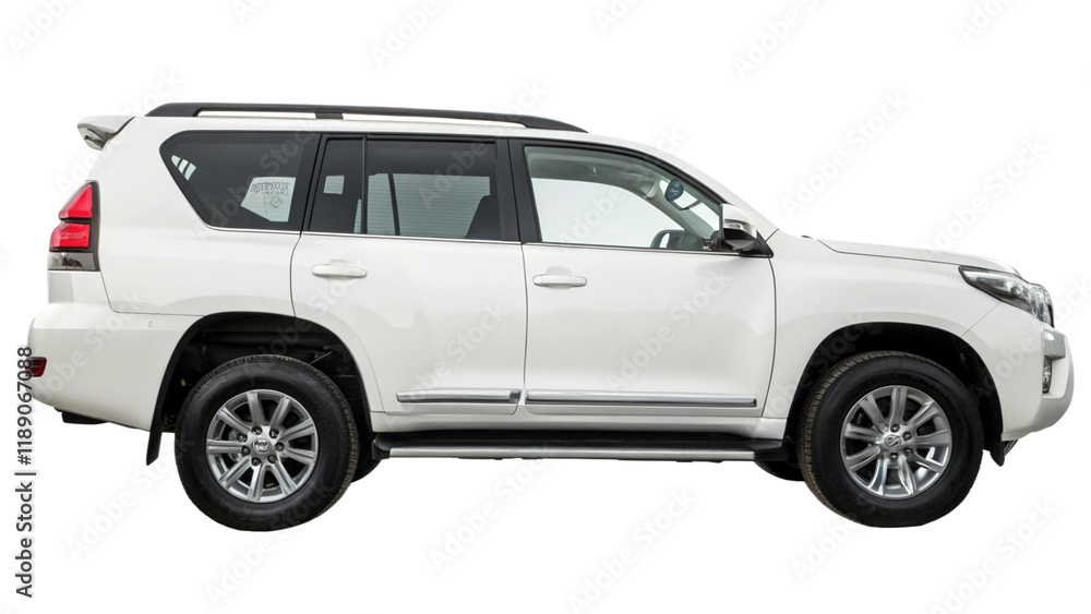 Toyota land cruiser Prado, extreme off-roader SUV car isolated on ...
