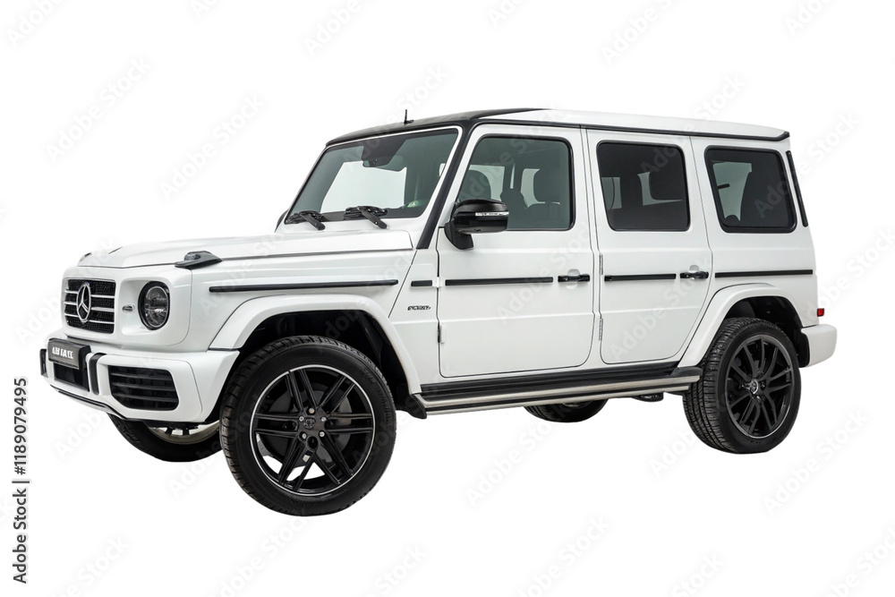 Mercedes-Benz G wagon, extreme off-roader 4x4 car, isolated on ...