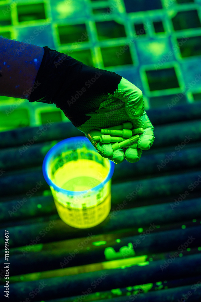 Non-destructive Testing Using Fluorescent Penetrant Method on ...