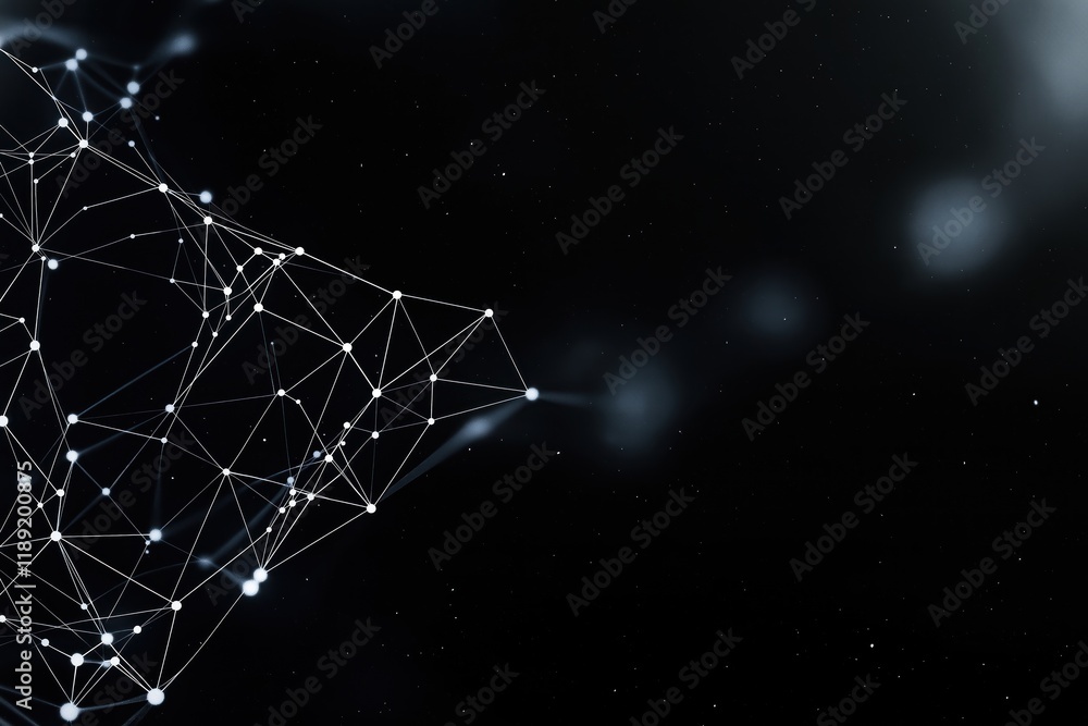Abstract futuristic network design. Geometric pattern of interconnected ... Abstract futuristic network design. Geometric pattern of interconnected ...