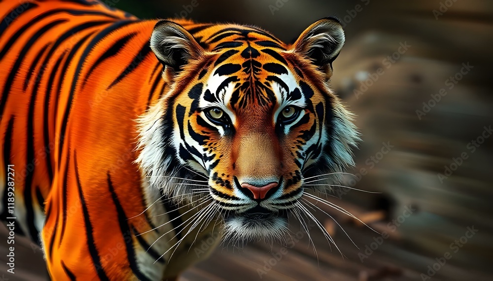 tiger line art icon, stylized tiger with tribal patterns, unique ...