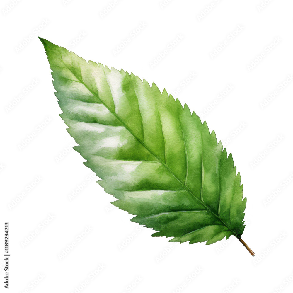 Elm Leaf Clipart Vector Illustration Stock Illustration | Adobe Stock