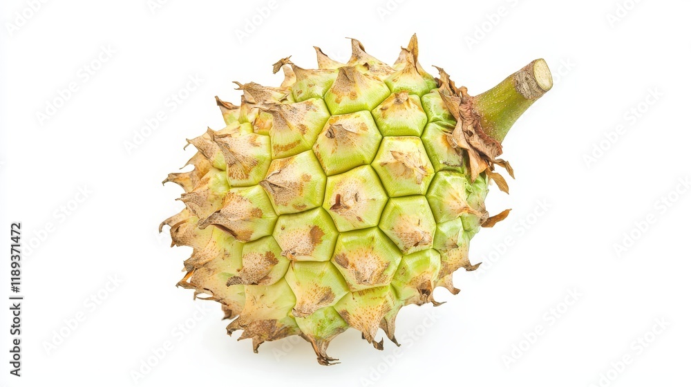 Sharon Fruit Side View Isolated - A single sharon fruit, side view ...