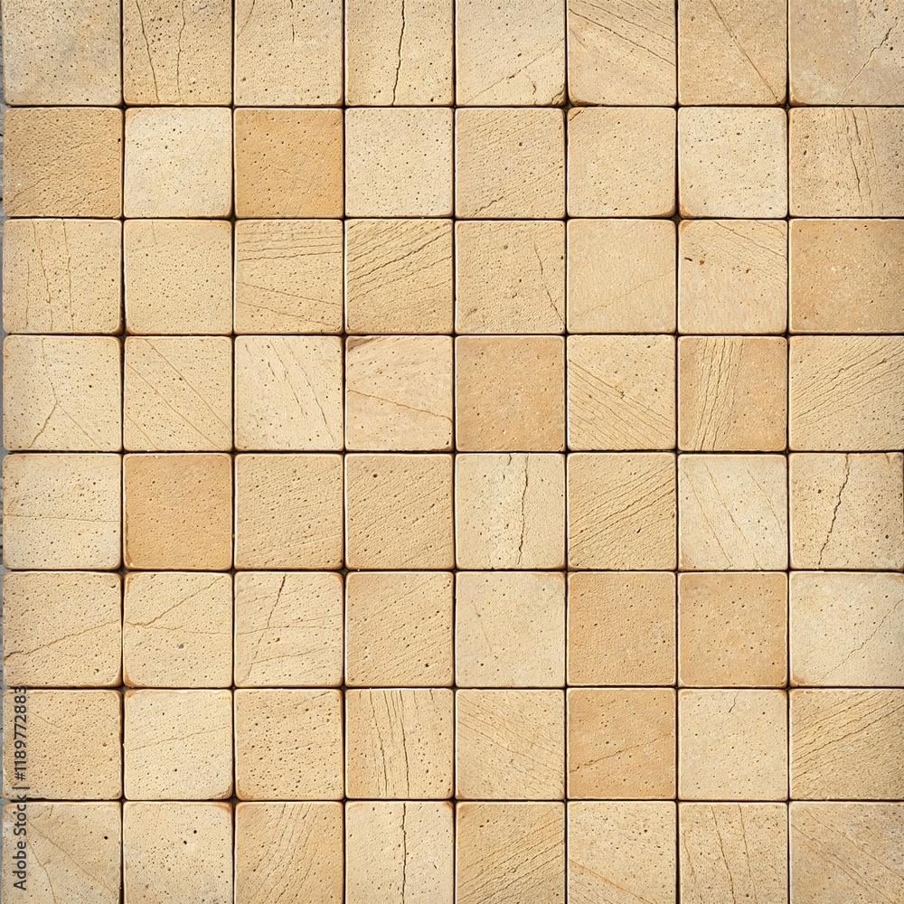 mosaic style and type. The layout consists of a grid of small, square ...