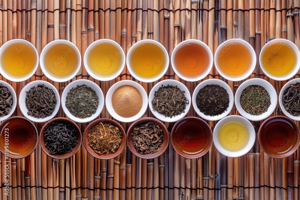 High Detail Picture of Overhead Photo of a Spectrum of Different ...