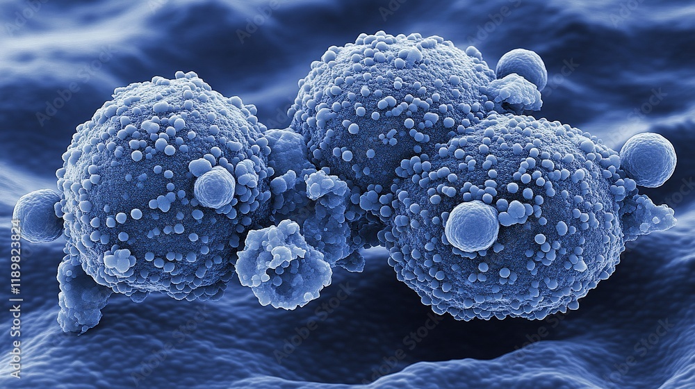 Microscopic View of Cancer Cells: A Detailed Look at Cellular ...