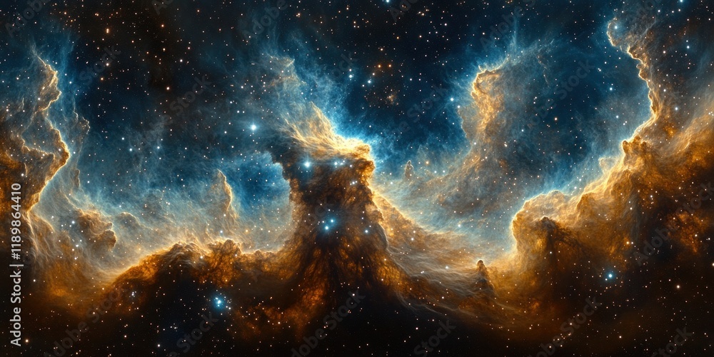 Impressionistic Cosmic Nebula Space Reflection 360 Degree Virtual ...