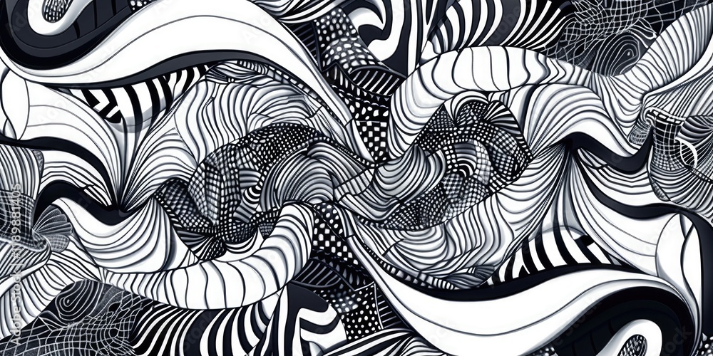 Abstract monochrome color design flow express mysterious texture ...