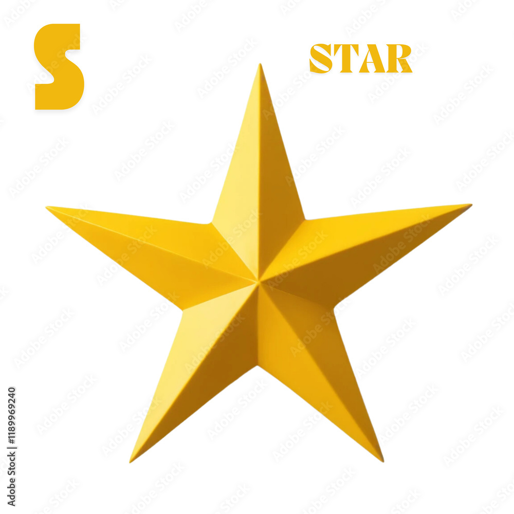 Stock-Illustration „CAPITAL LETTER "S" FOR KIDS LEARNING ALPHABETS IN ...