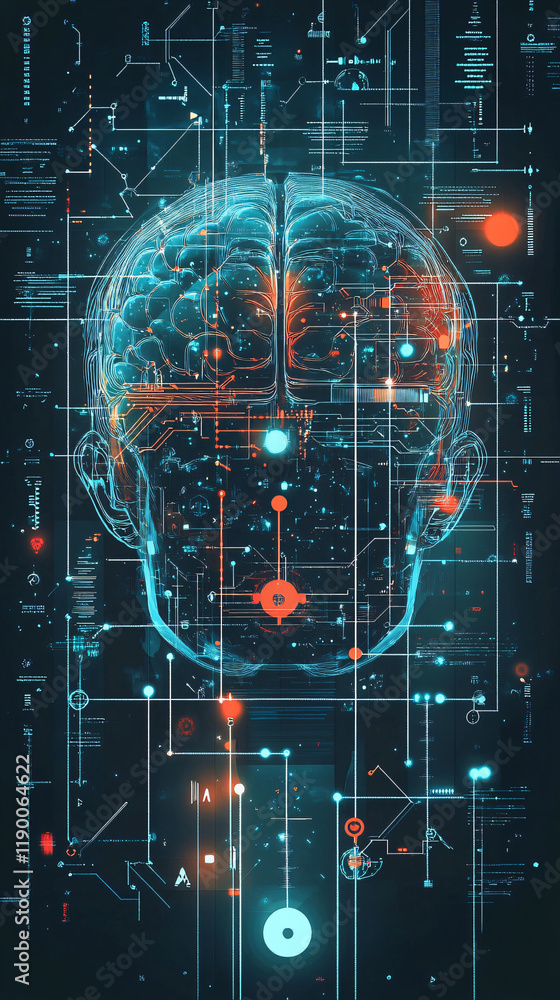 AI-designed icons for machine learning applications, featuring symbols ...