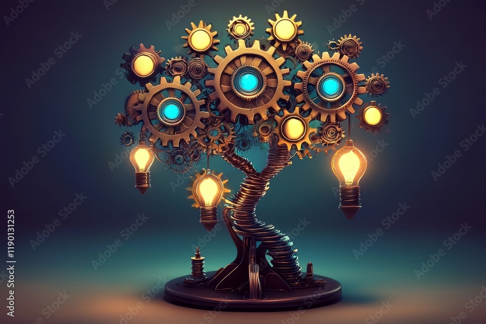 Tree structure demonstrating organizational roles with symbols of ...