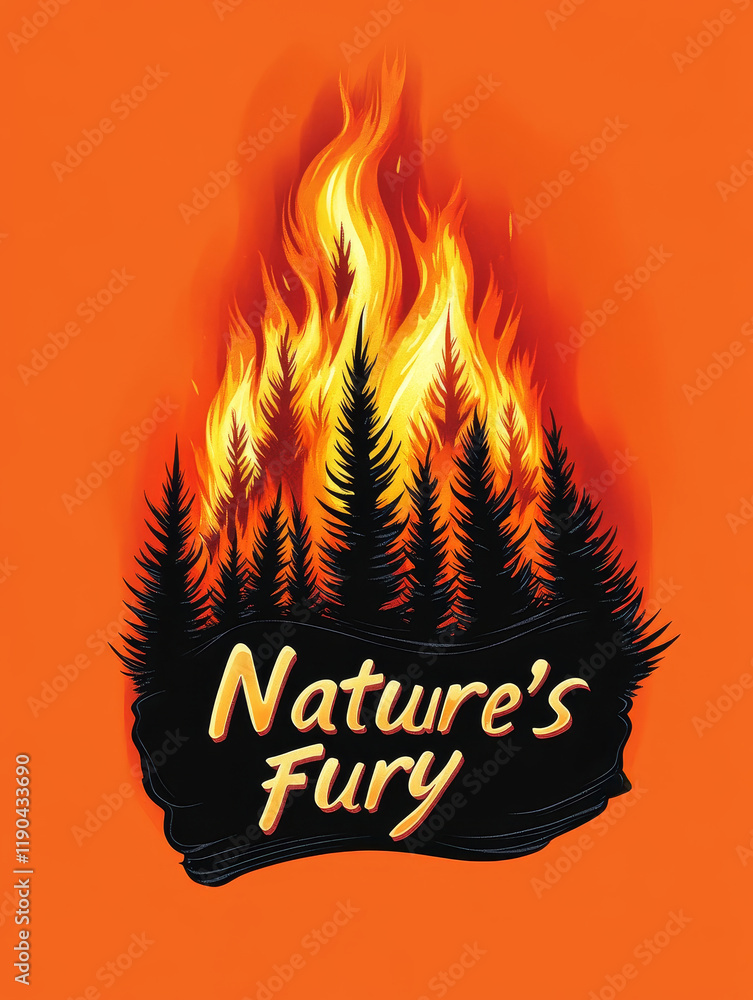 Nature's Fiery Embrace - Wildfire, destruction, power, resilience ...
