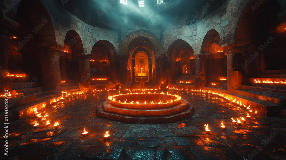 Ilustrace Jerusalem. An ancient Christian temple. The Holy Sepulchre ...
