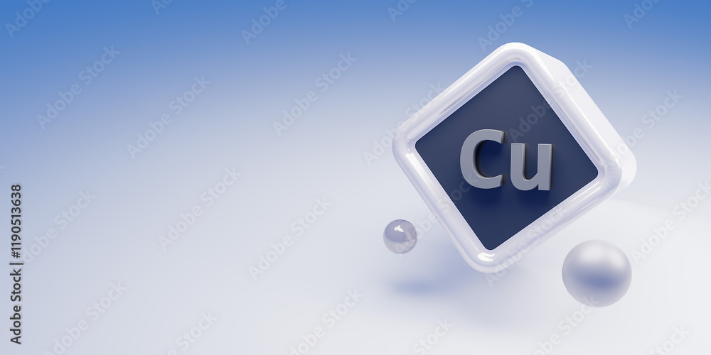 Cuprum. Chemicals, micro and macronutrients. Periodic table of ...