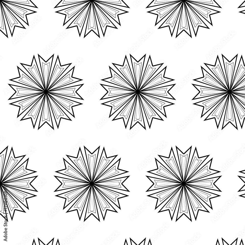 Round mandala on dreamy gold gradient background. Translucent mesh ...