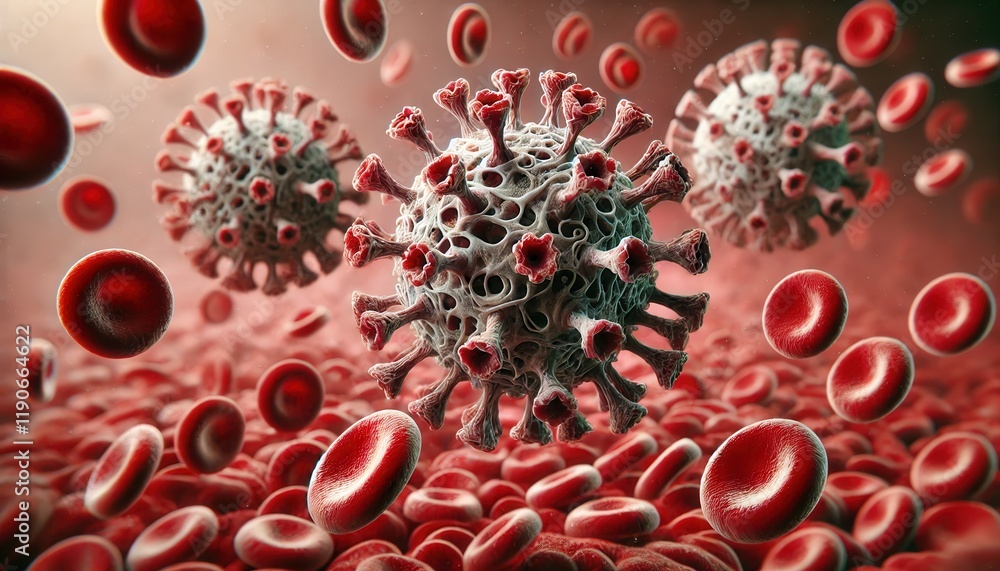 Virion particles of human influenza metapneumoniavirus, NMPV ...