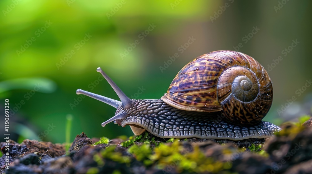 Snail (Bekicot, Achatina fulica, African giant snail, Archachatina ...
