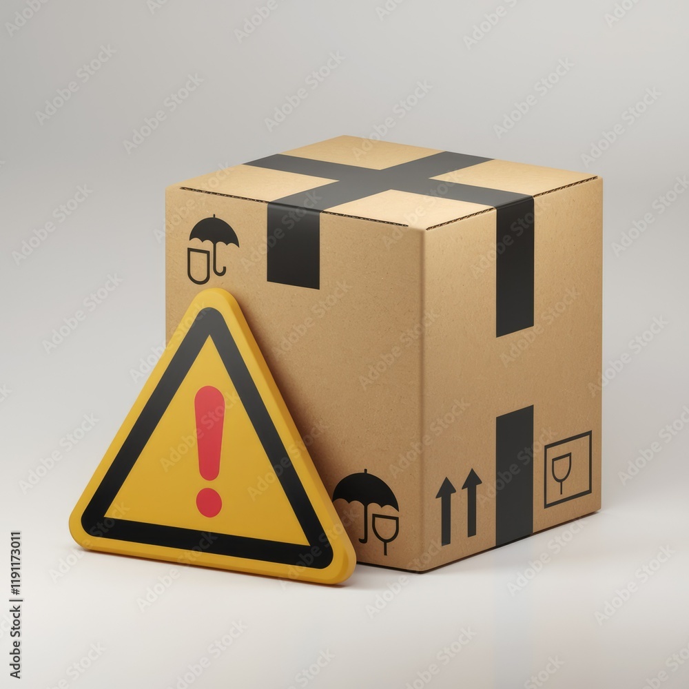 Warning! Fragile package needs extra care during handling and ...