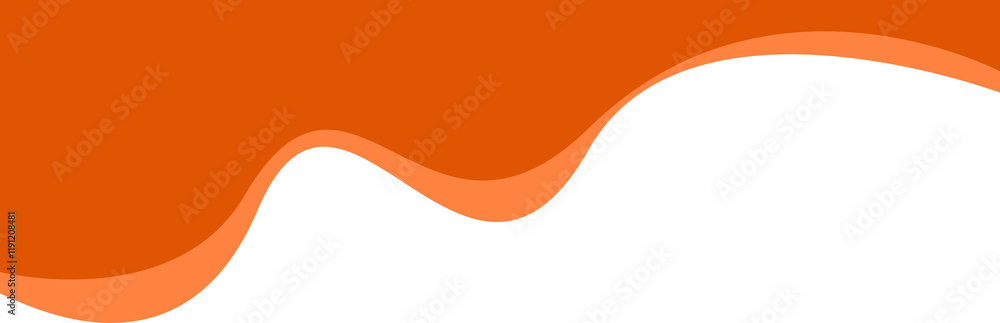 Abstract curved border shape for header design. Divider section ...