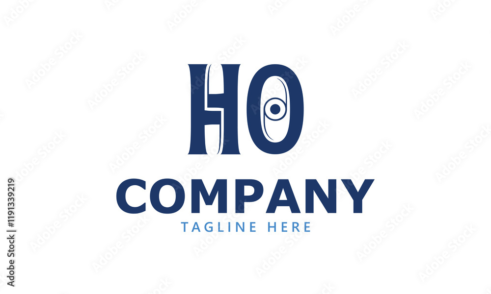 HO H ho initial logo | initial based abstract modern minimal creative ...