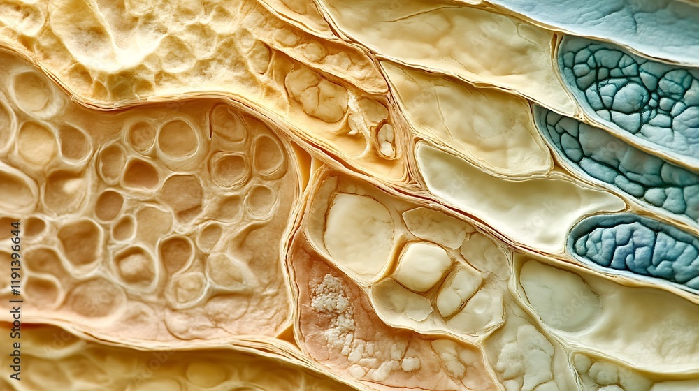 Anatomy of the human skin layers including the epidermis dermis and ...