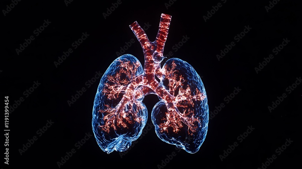 Diagram of the circulatory system focusing on blood flow through the ...