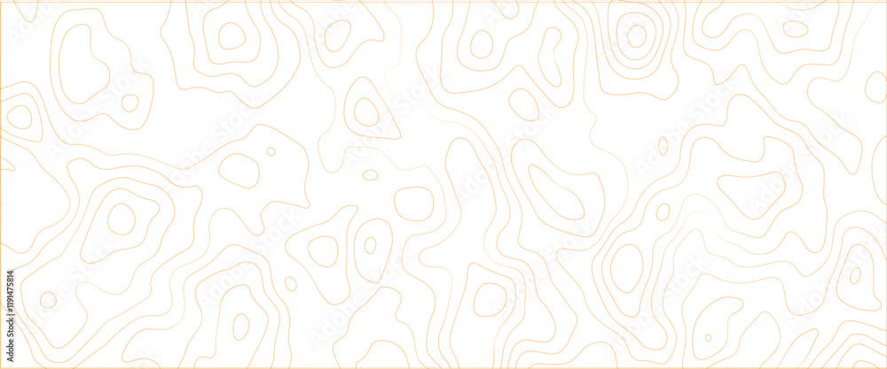 Topographic map patterns, topography line map. White topography ...
