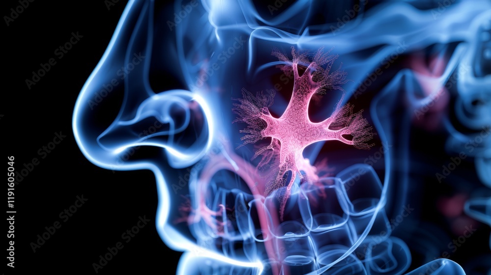 3d nasal model illustrating sinus surgery techniques for chronic ...