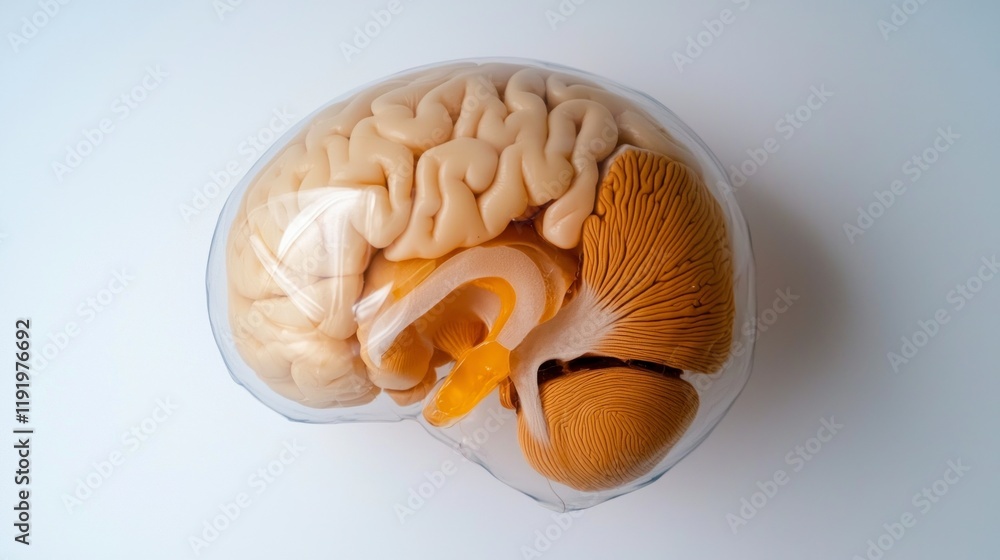 Human Brain Model Anatomy Medical Science Neurological Study Cerebrum ...
