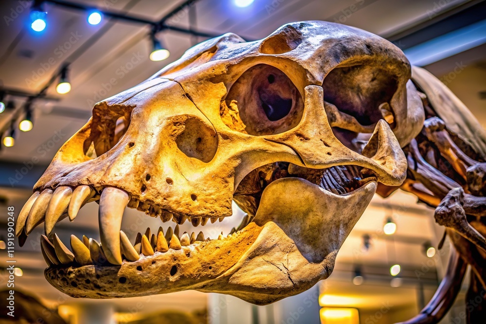 Diprotodon Skull: Giant Marsupial Fossil, Prehistoric Megafauna ...