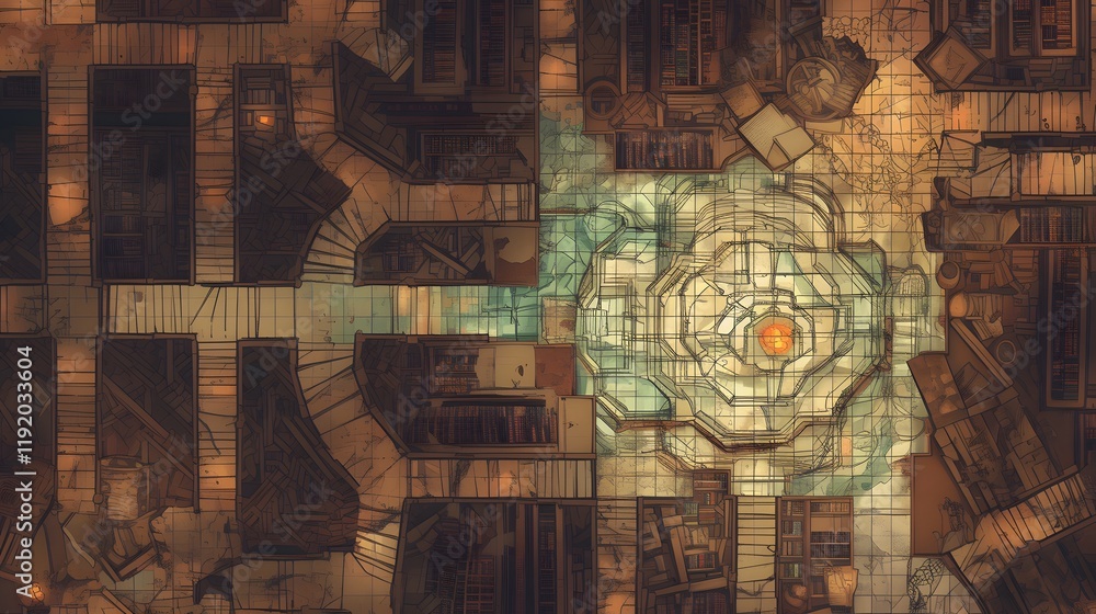 dnd battle map Illustration map for games graphics Stock Illustration ...