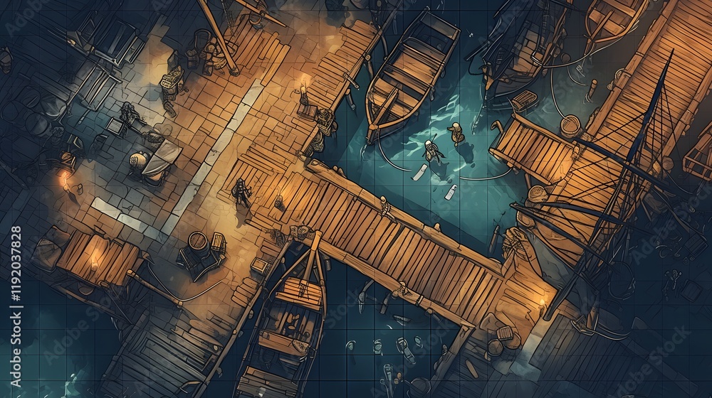 dnd battle map Illustration map for games graphics Stock Photo | Adobe ...